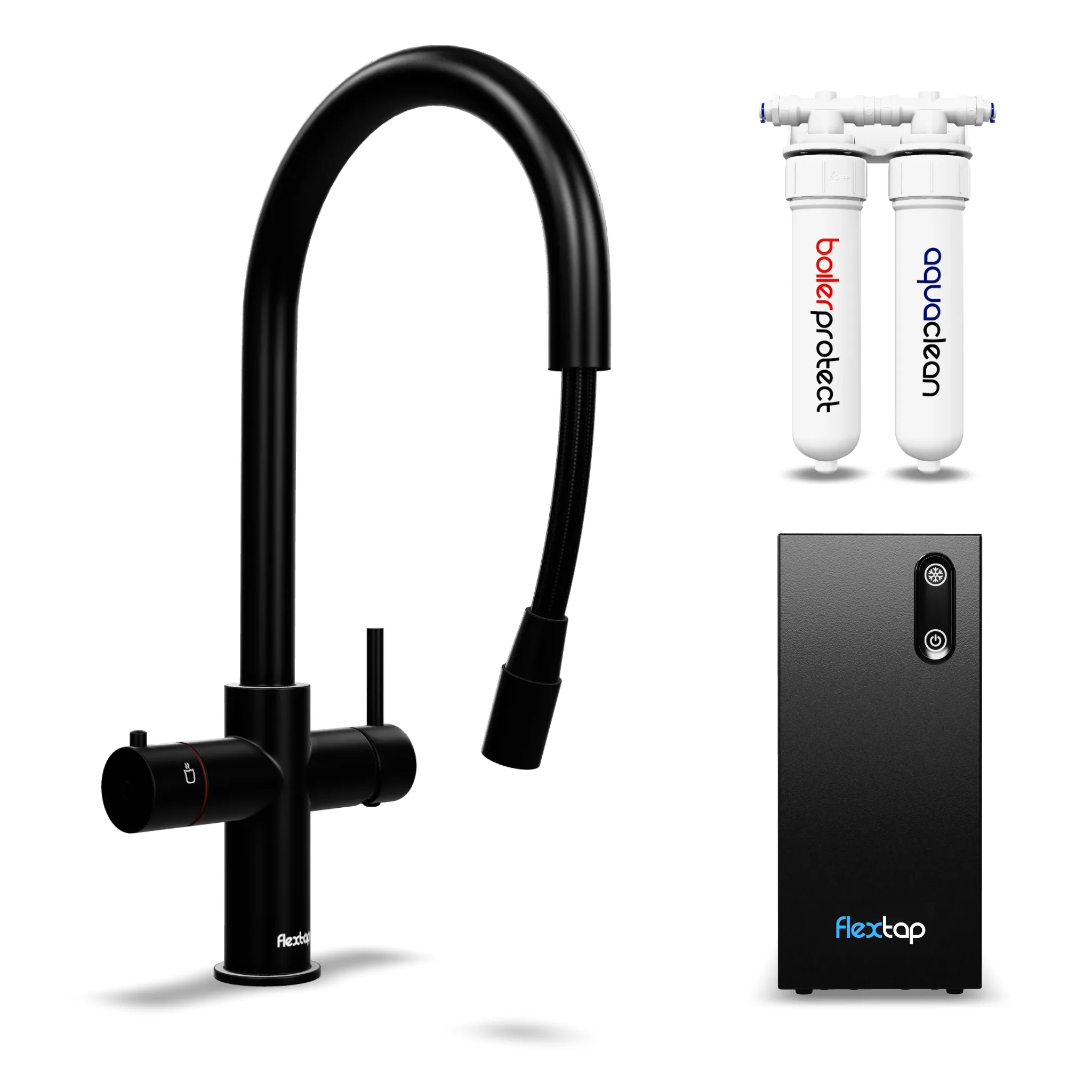 FlexTap gekoeld water kraan - flexibele slang - Zwart | FlexTap ...